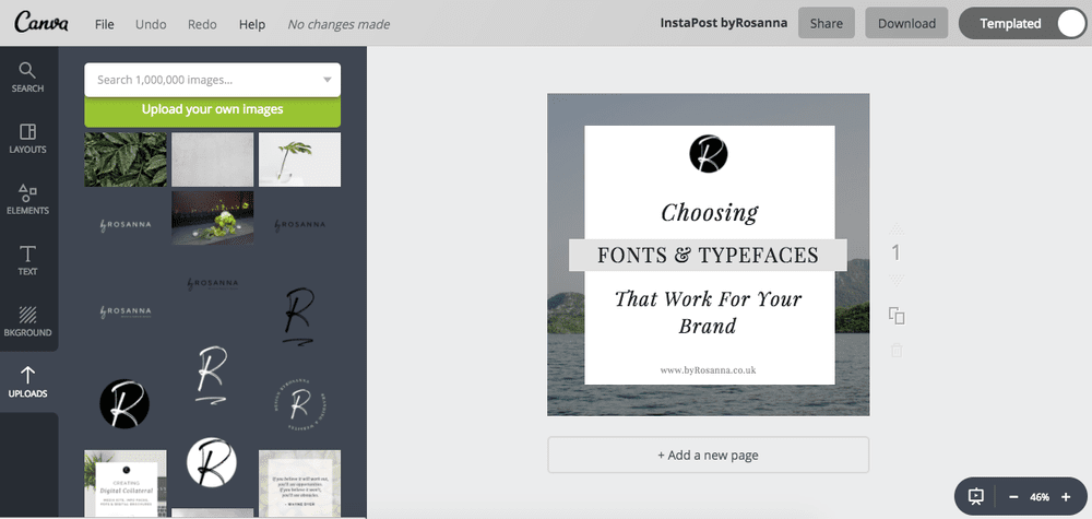 Create Easy Social Media Graphics for Free with Canva | byRosanna