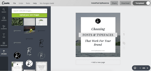 Create Easy Social Media Graphics for Free with Canva | byRosanna
