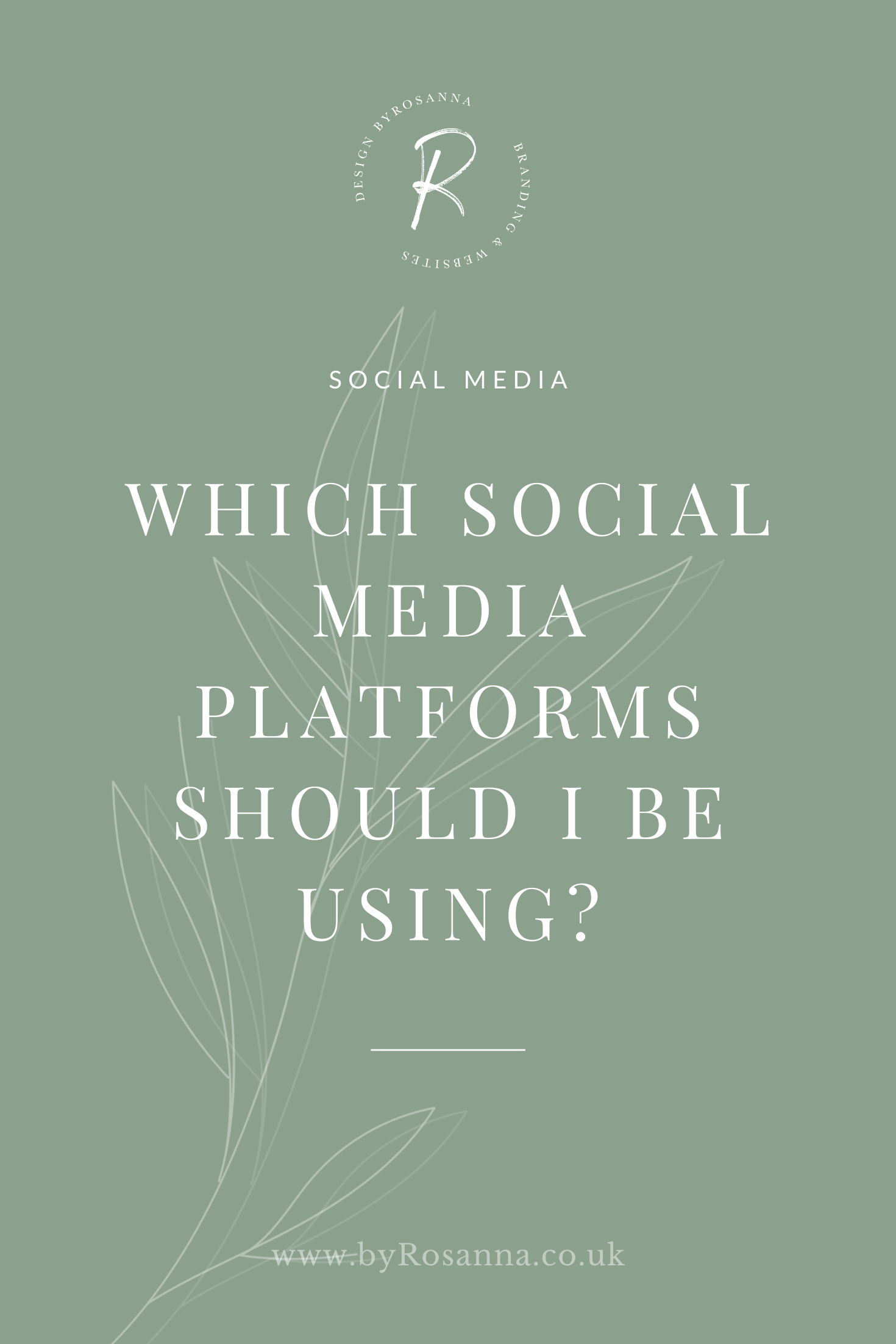 Which Social Media Platforms Should I Be Using? | byRosanna