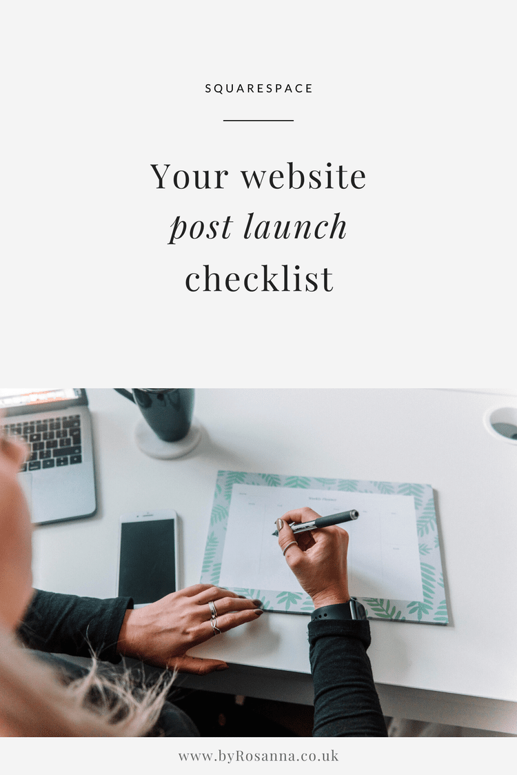 Your Website Post-Launch Checklist | byRosanna