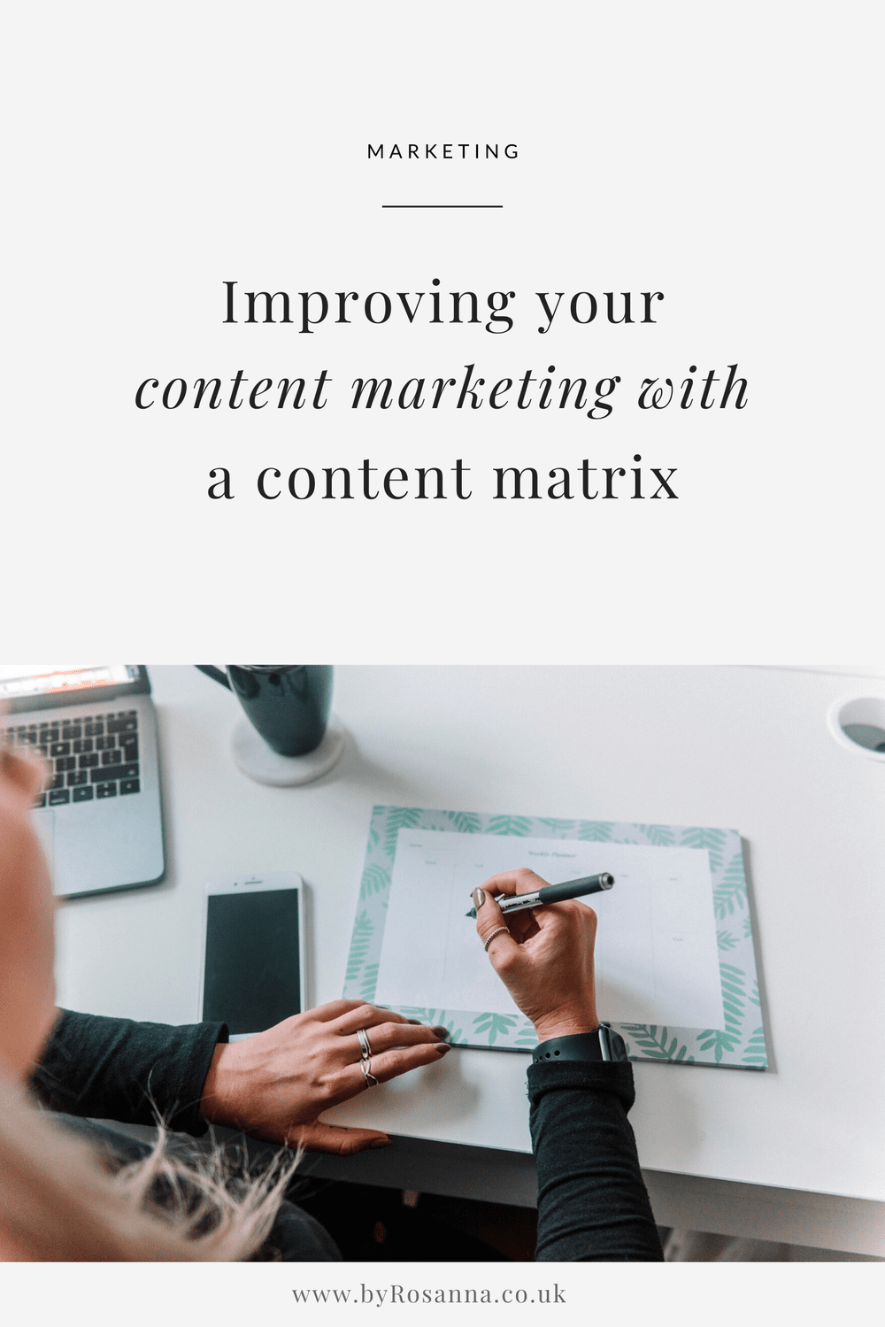 Improving Your Content Marketing with a Content Matrix | byRosanna