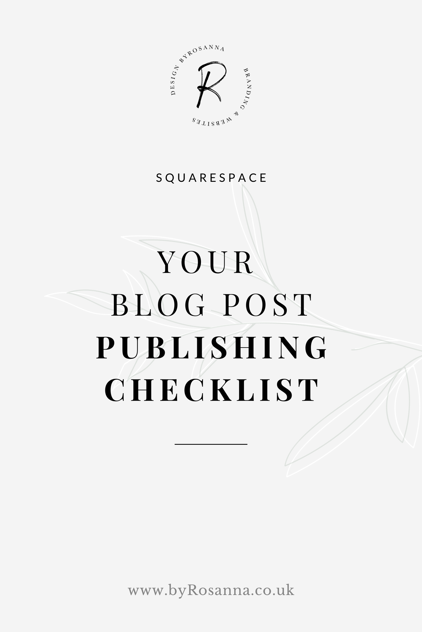 Your Blog Post Publishing Checklist | byRosanna