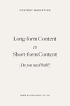 Long-form vs Short-form Content: Do you need both in your marketing ...