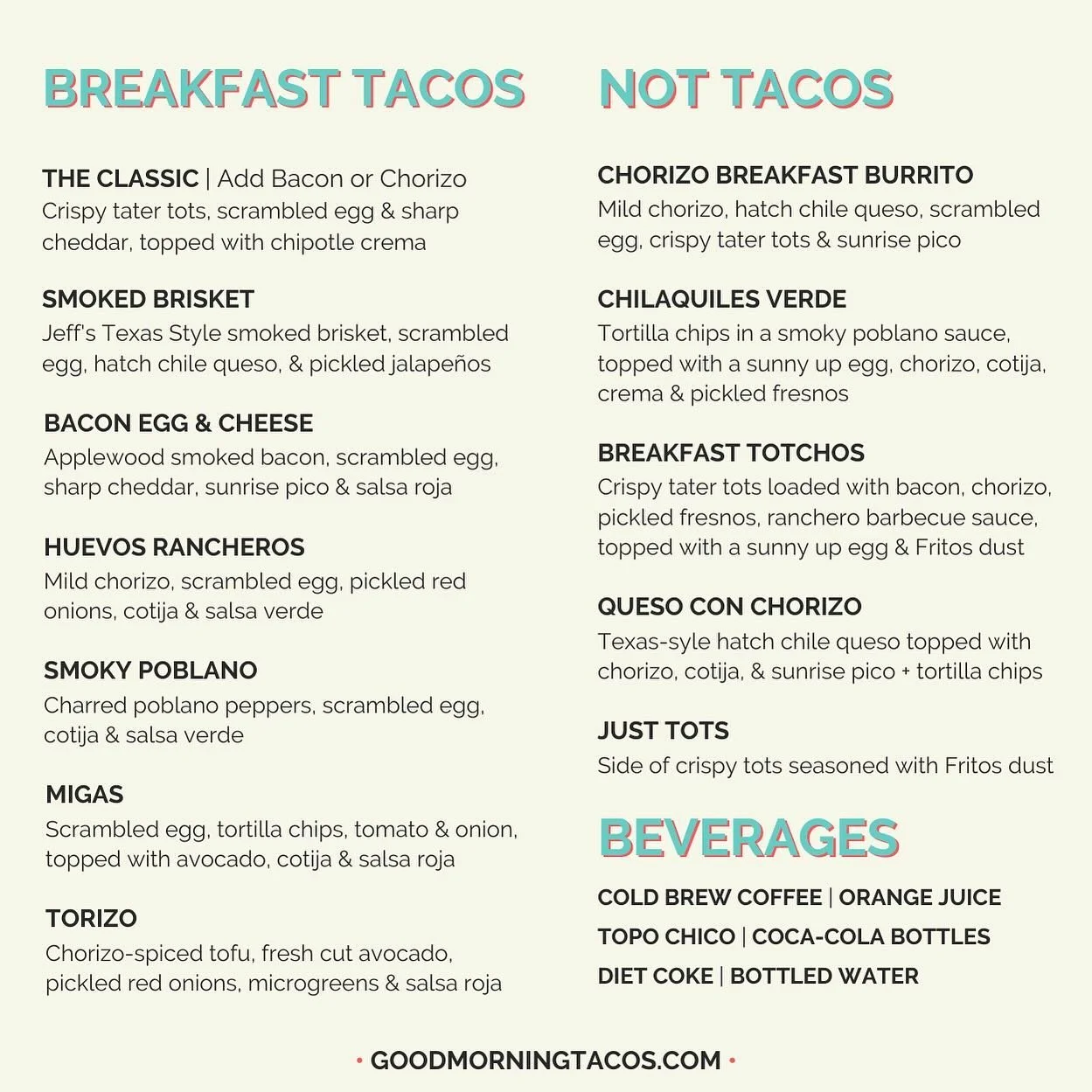 Good Morning Breakfast Tacos