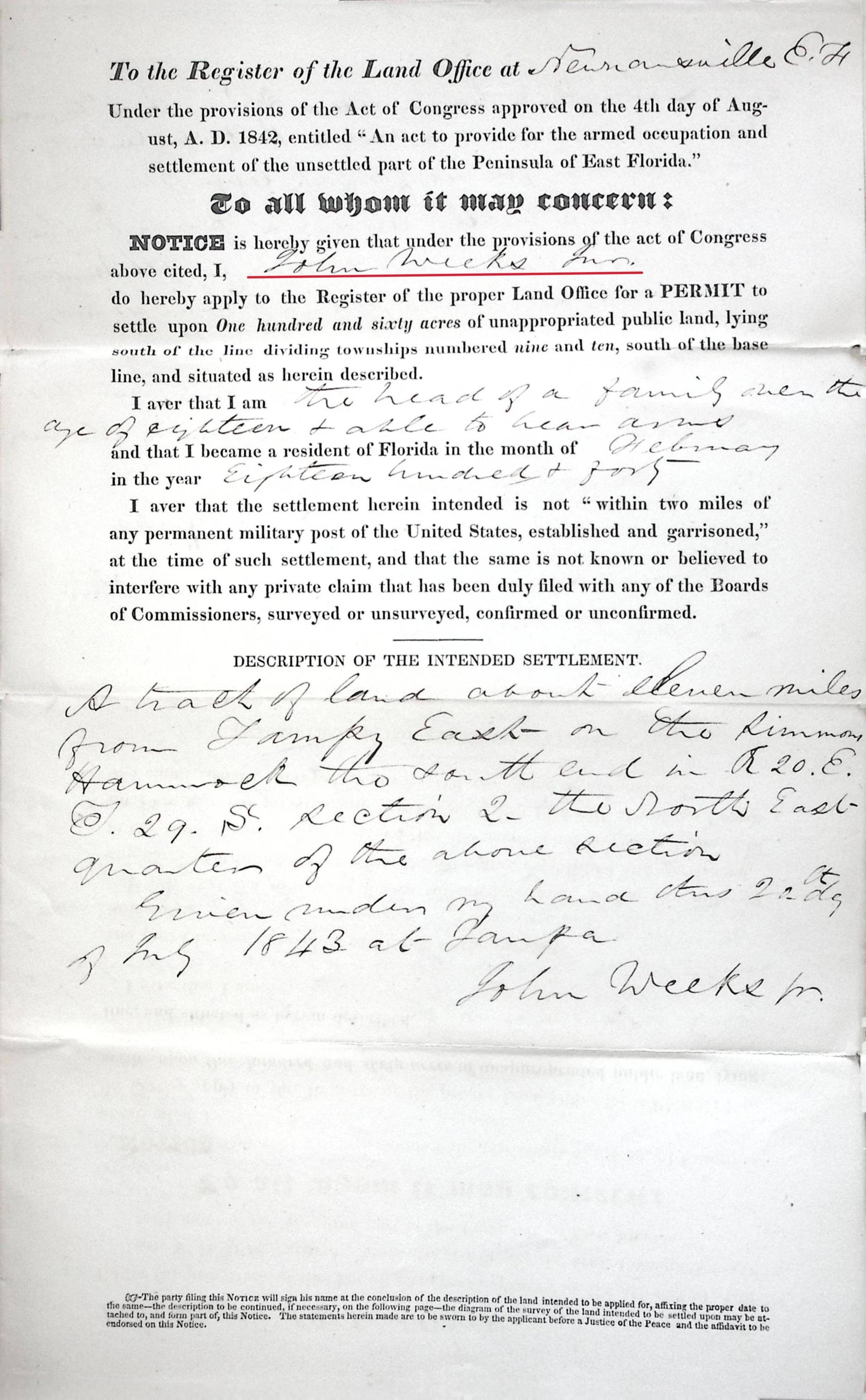 A Father for Harriet C Weeks Howard: John Weeks’ Land Entry Case File ...