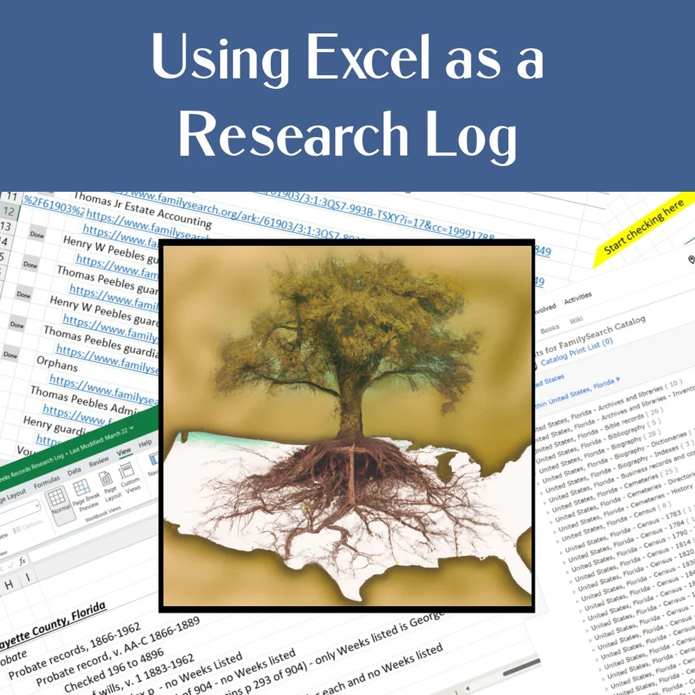 Using Excel as a Research Log — Everyday Adventures in Genealogy