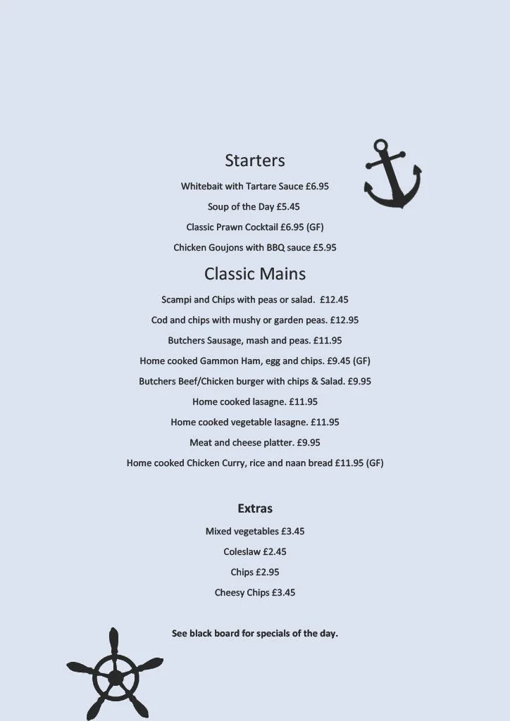 Bar and Catering - Walton and Frinton Yacht Club