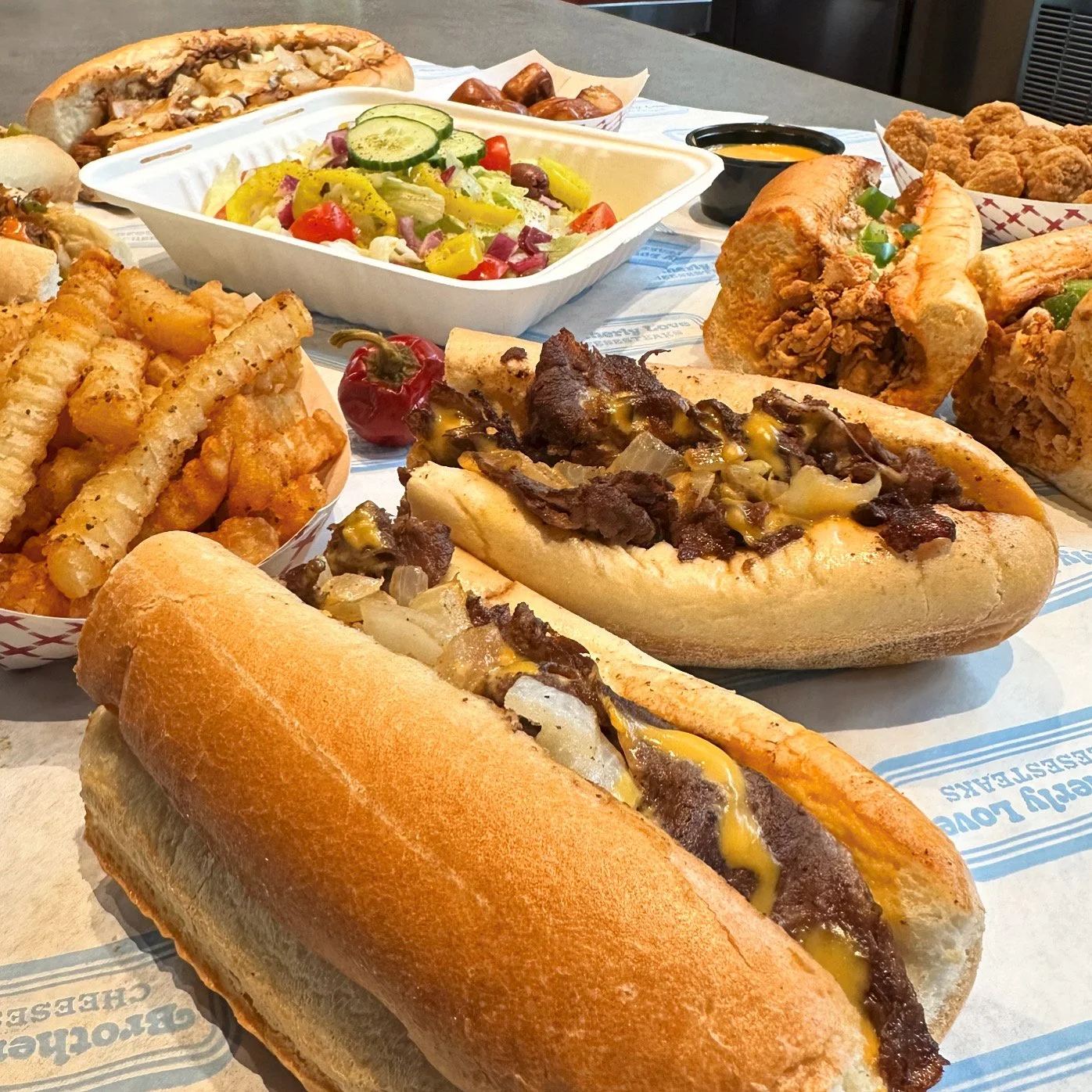 Brotherly Love Cheesesteaks