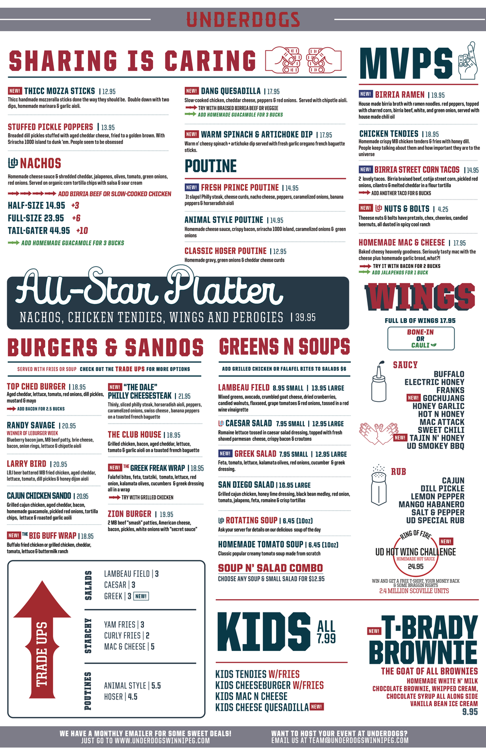 FOOD — UNDERDOGS WINNIPEG