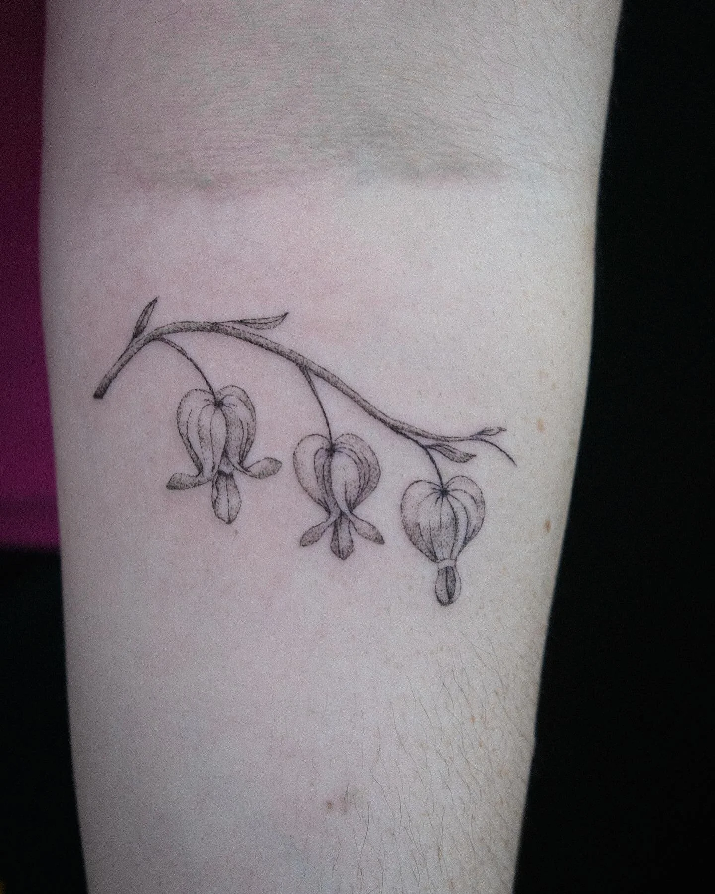 Bleeding Heart Flower Tattoo