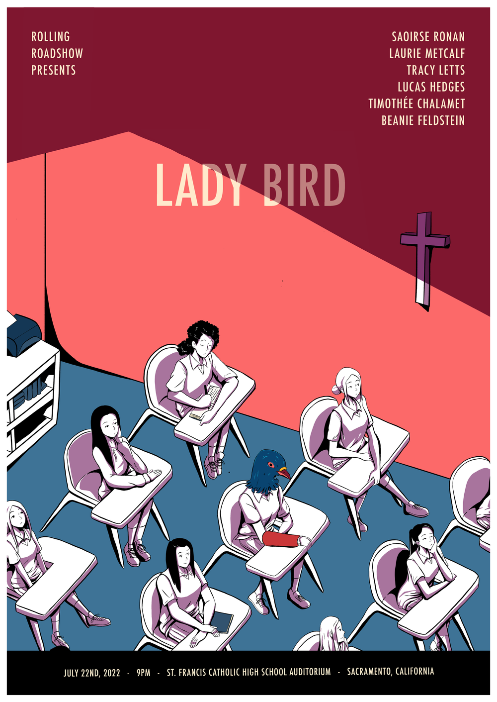 Lady Bird Movie Poster — Djimon Wilkins