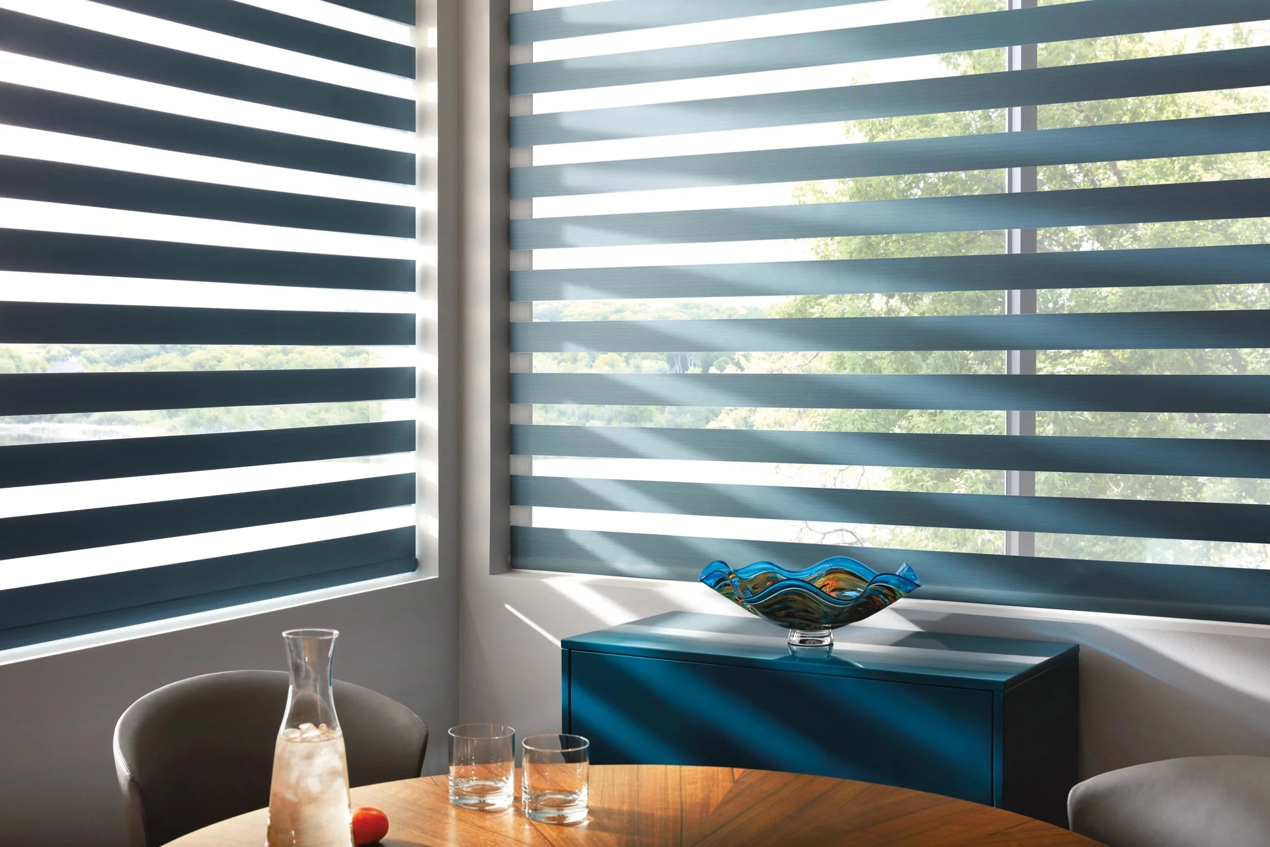 Banded/Zebra Shades — Glover Shade Window Treatments, Blinds, Shades