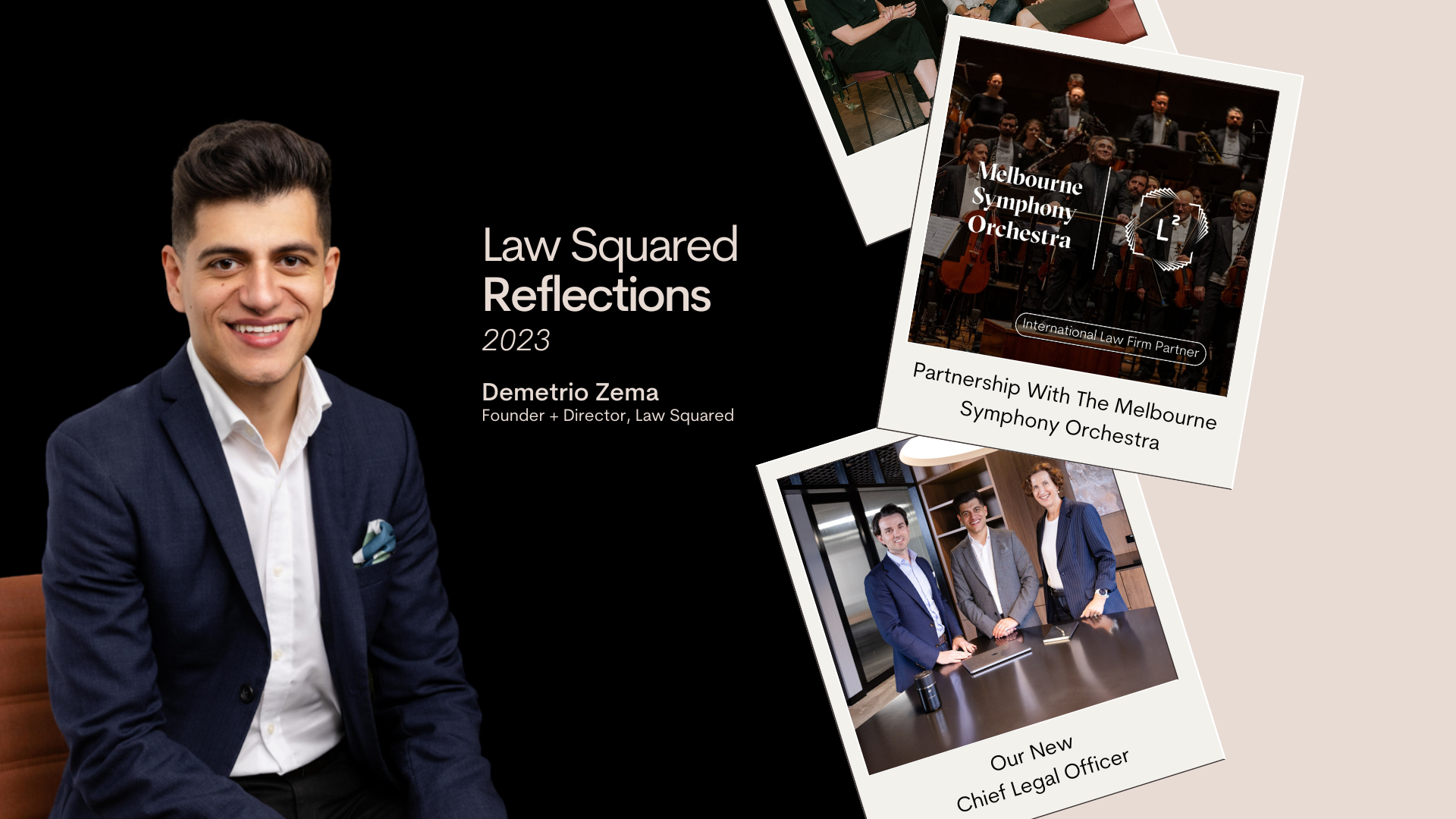 Demetrio Zema reflects on a year of growth and learning for Law Squared. — Law Squared