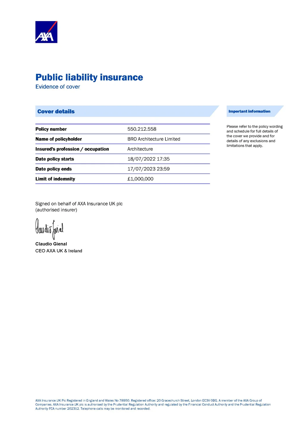 Sample Drawings — BRO Architecture LTD