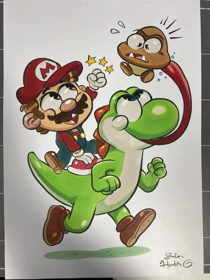 Mario And Yoshi Drawings