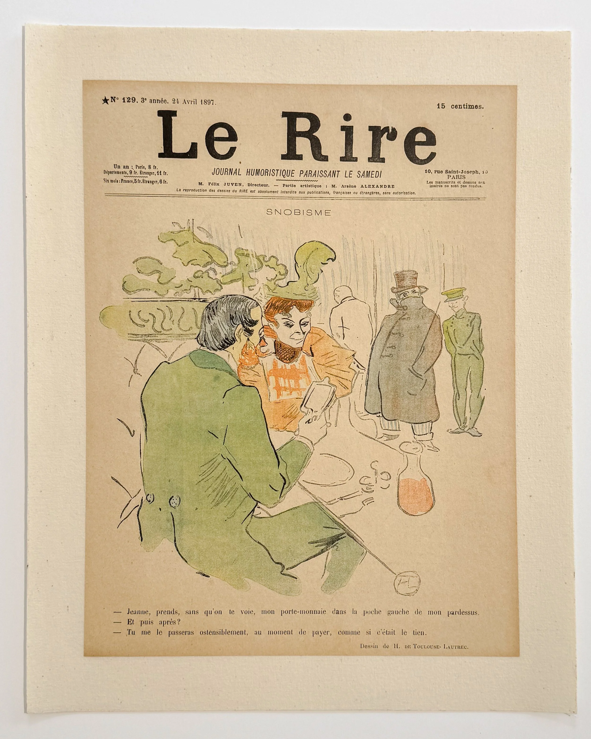 Henri de Toulouse-Lautrec - Eros Vanne — Gold Crown Gallery