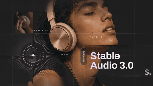 Stable Audio 3.0, the model family built with open-weight models ...