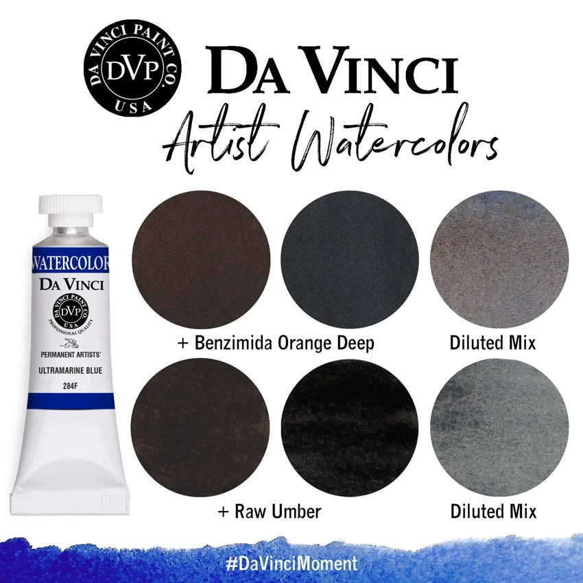 Mixing Darks with Da Vinci Ultramarine — Da Vinci Paints Blog