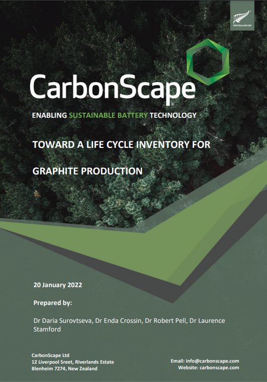 Read peer-reviewed LCA of graphite paper | CarbonScape — CarbonScape Ltd