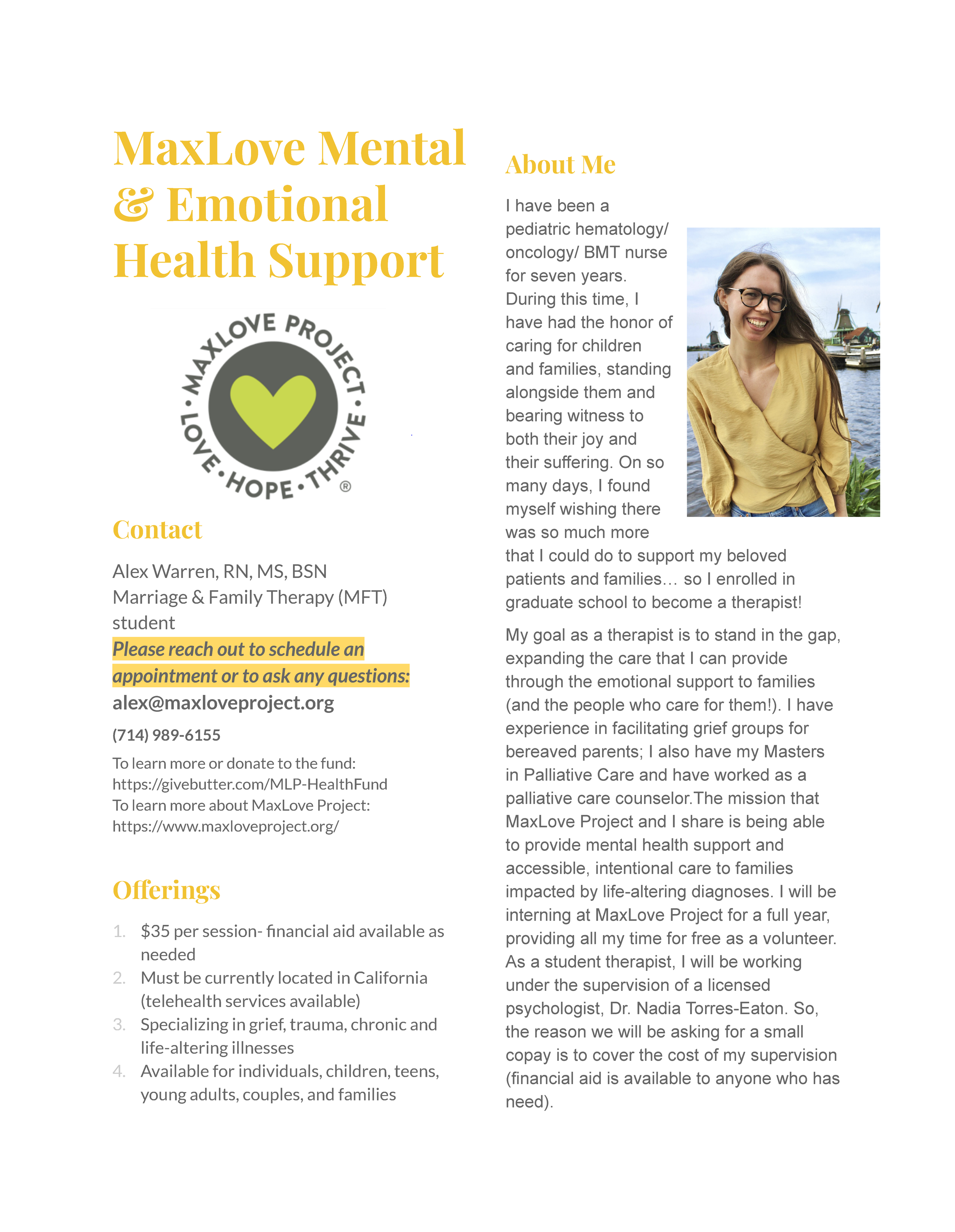 Mental & Emotional Health Support — MaxLove Project