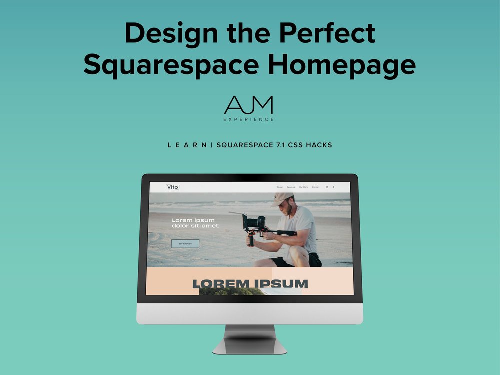 How to Make a Homepage on Squarespace in 7 Minutes
