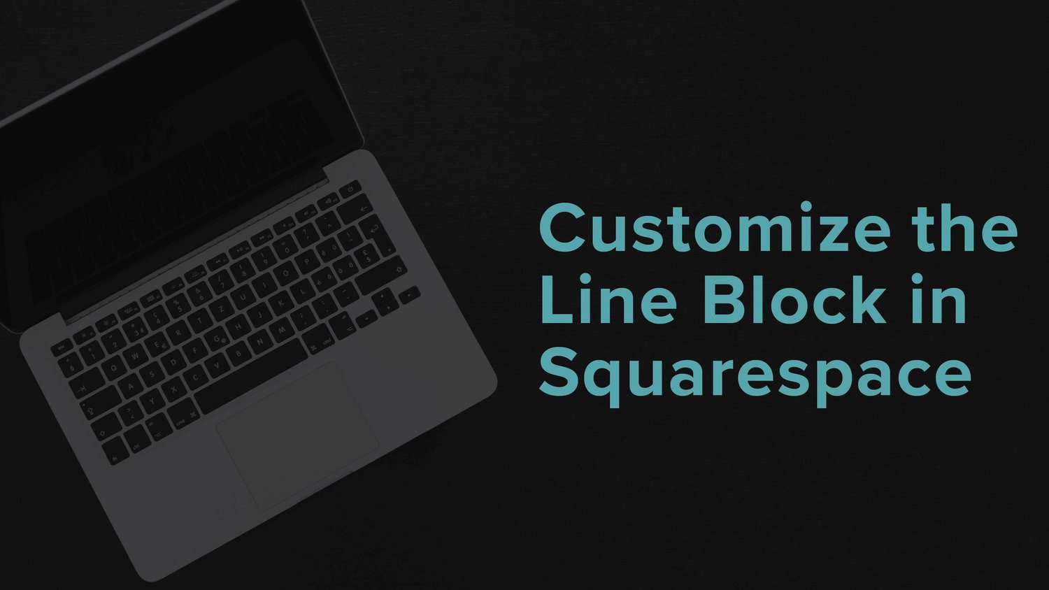 How to Customize the Line Block in Squarespace