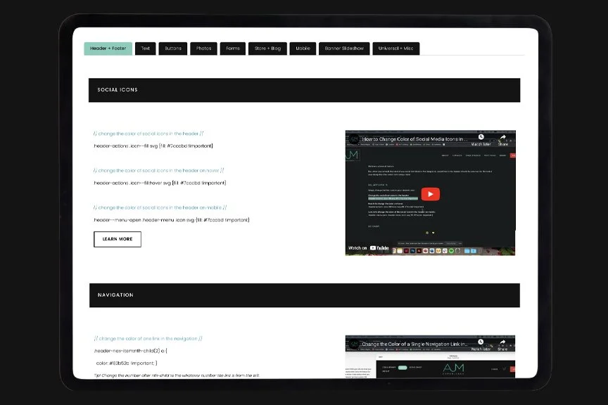 75 Squarespace Custom Css Codes Css Library 