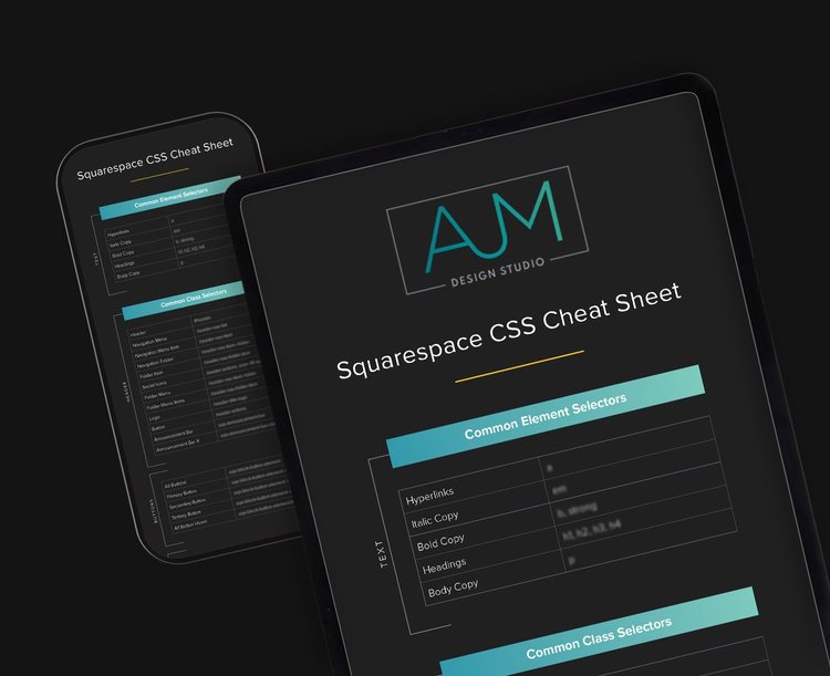 Squarespace CSS Cheat Sheet for Selectors and ID Finder