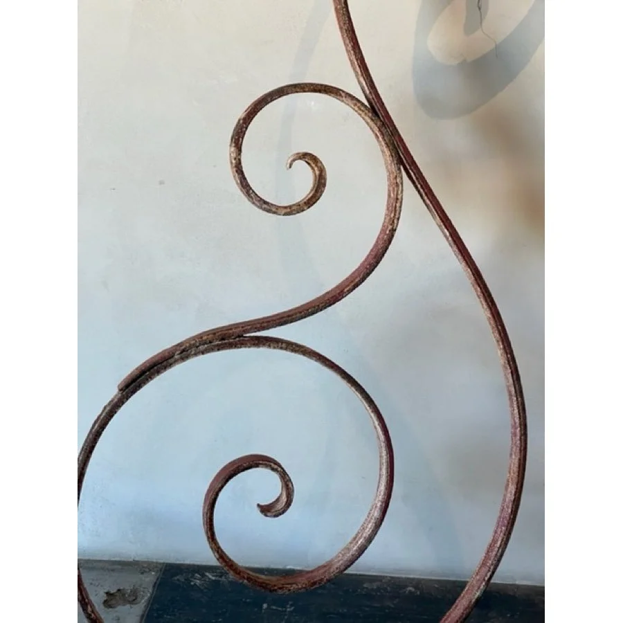 PAIR OF LARGE WROUGHT IRON SCROLL — ANTIQUITIES