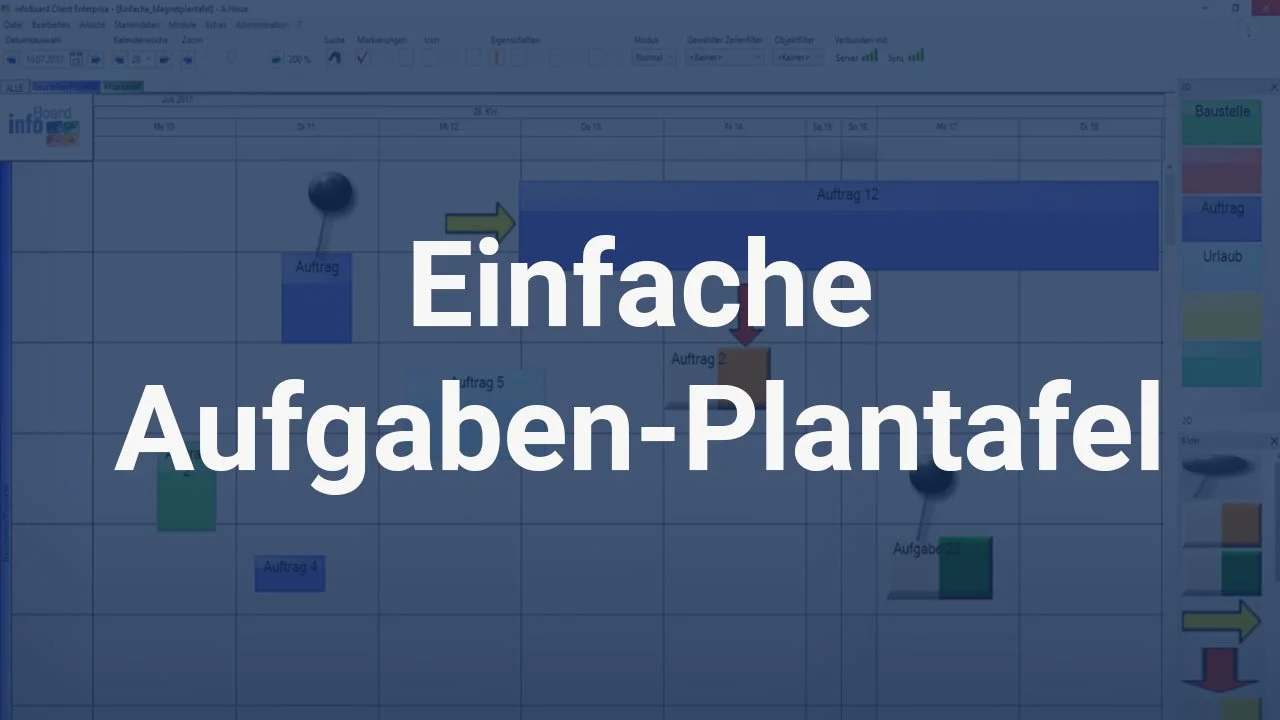 Videogalerie - Anwendungen — infoBoard - Plantafelsoftware