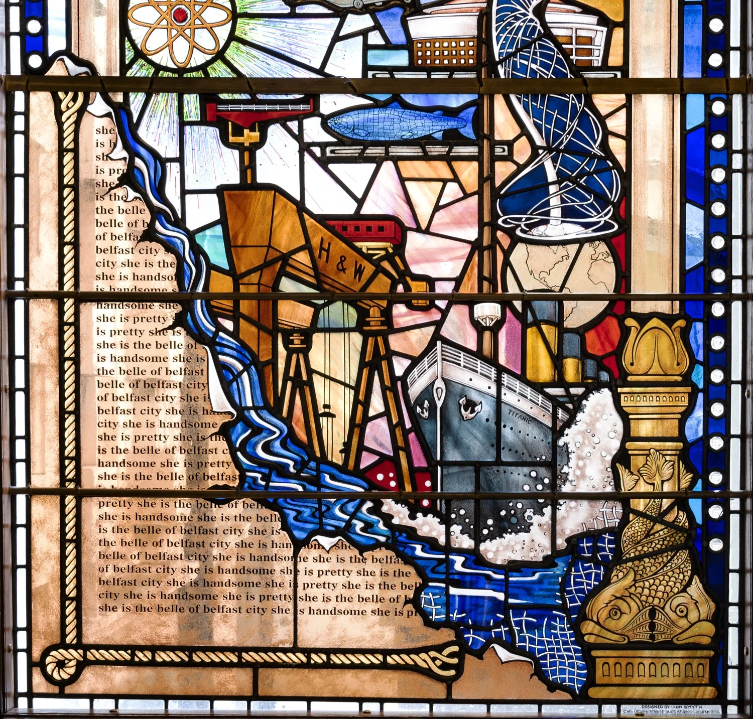Stained glass for public buildings by Ann Smyth, NI — Stained glass ...