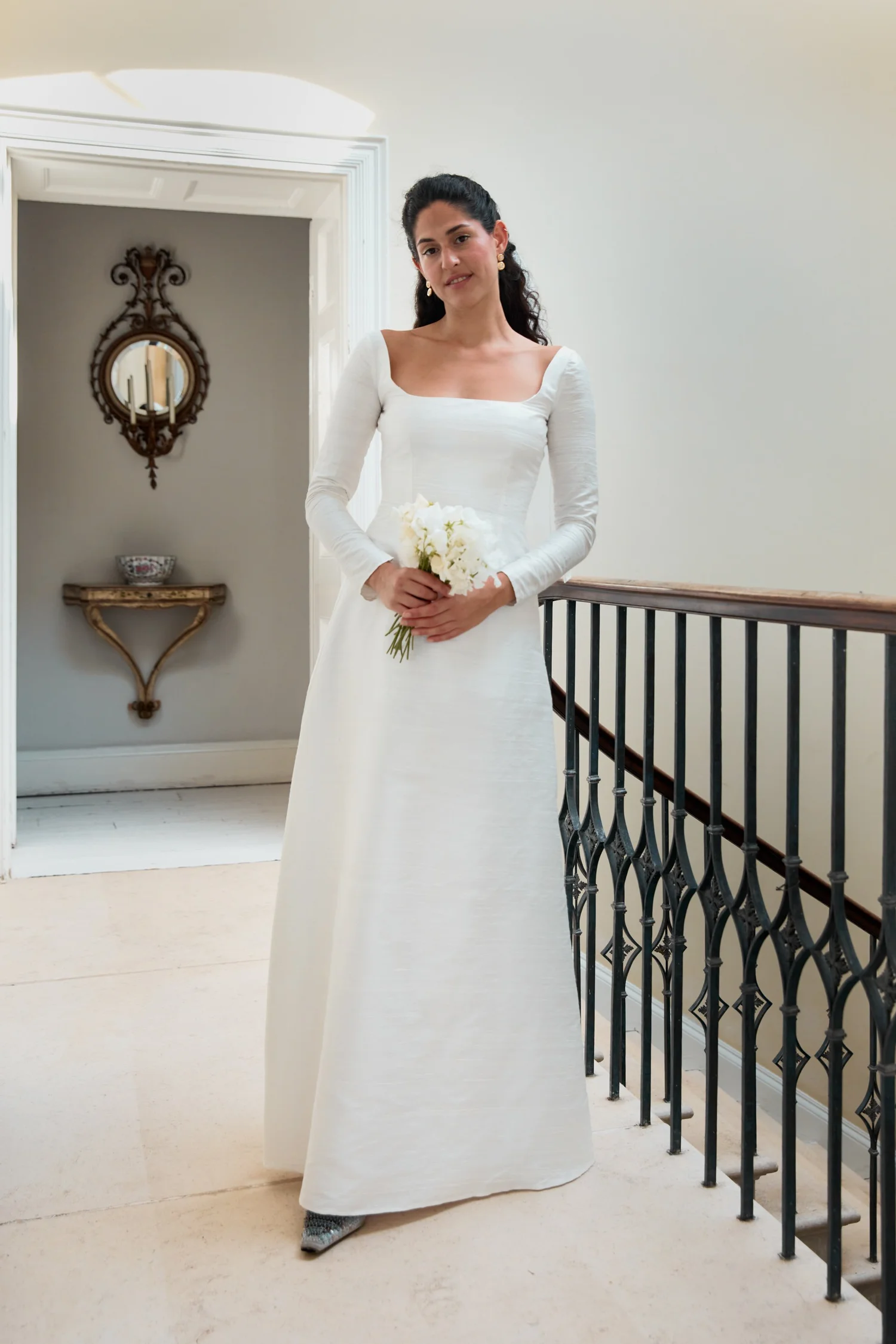 Song | Long Sleeved Silk Wedding Dress — coco conran