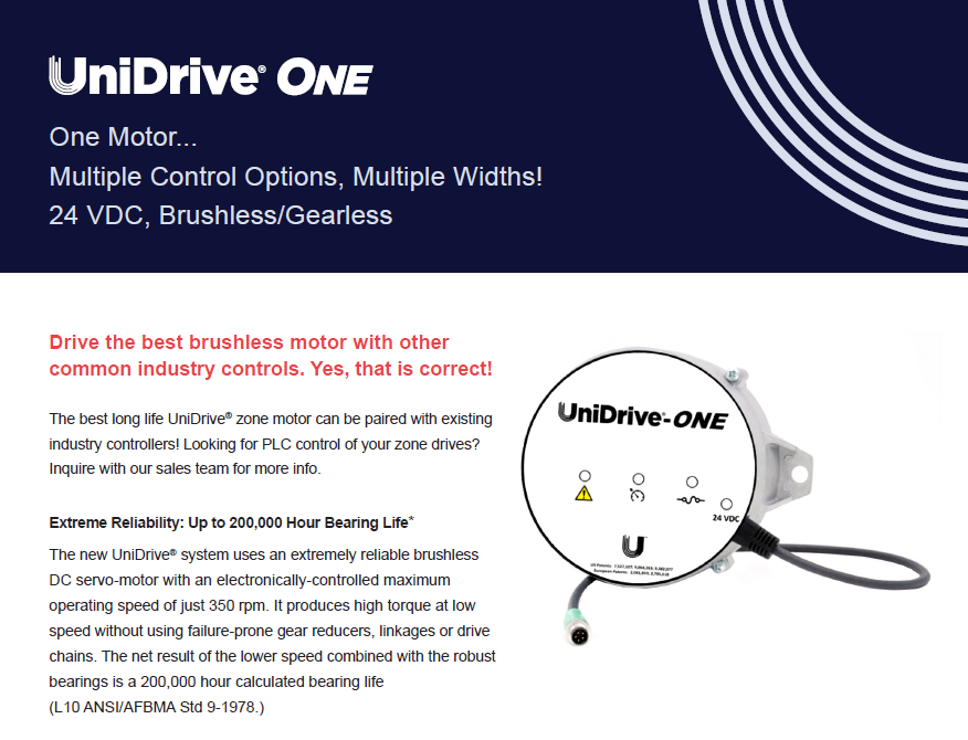 UniDrive 24VDC Brushless Motor — UniDrive
