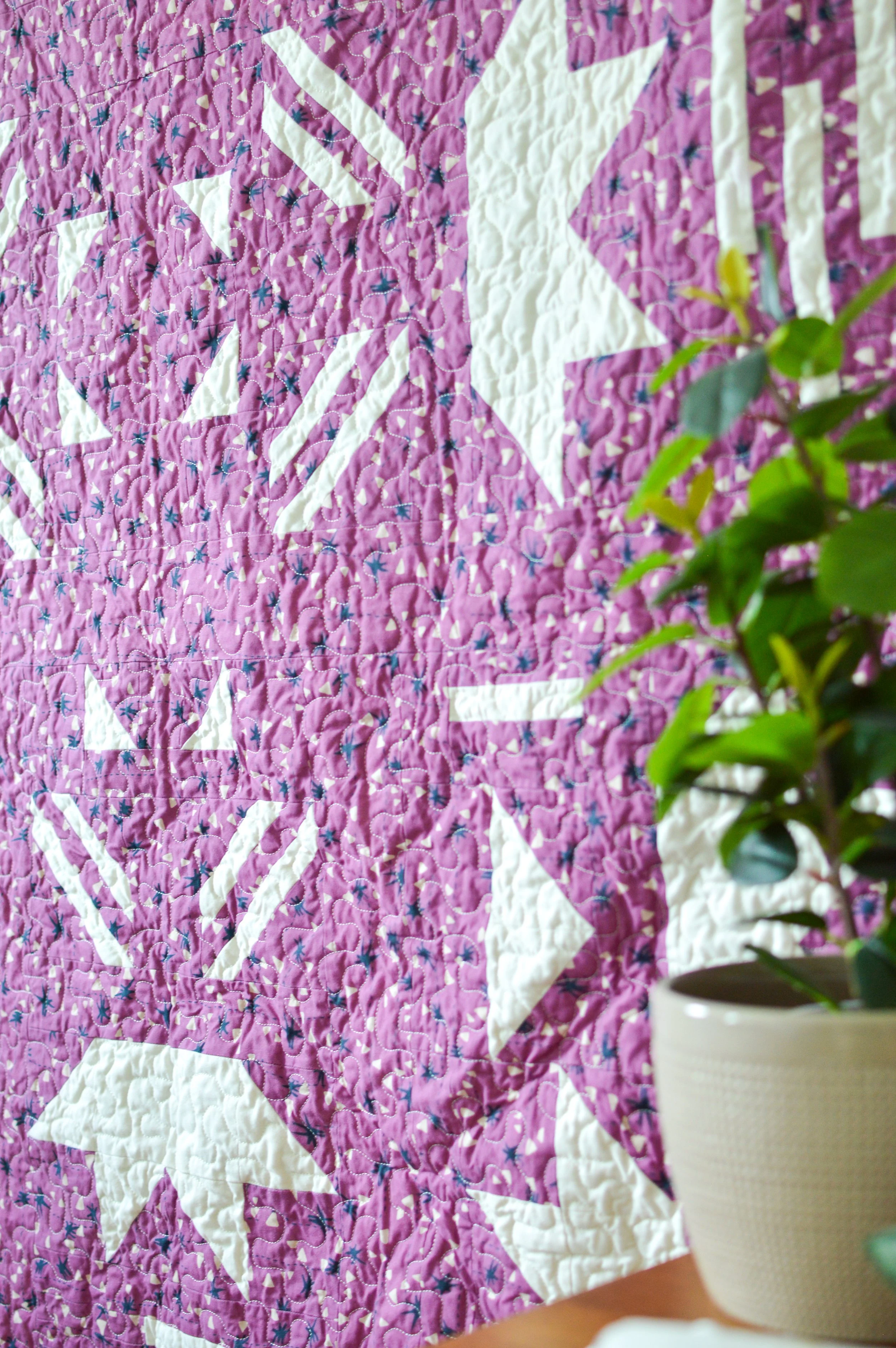 Create a Throw Quilt with the Star Sisters' Starry Pattern | Wax and ...