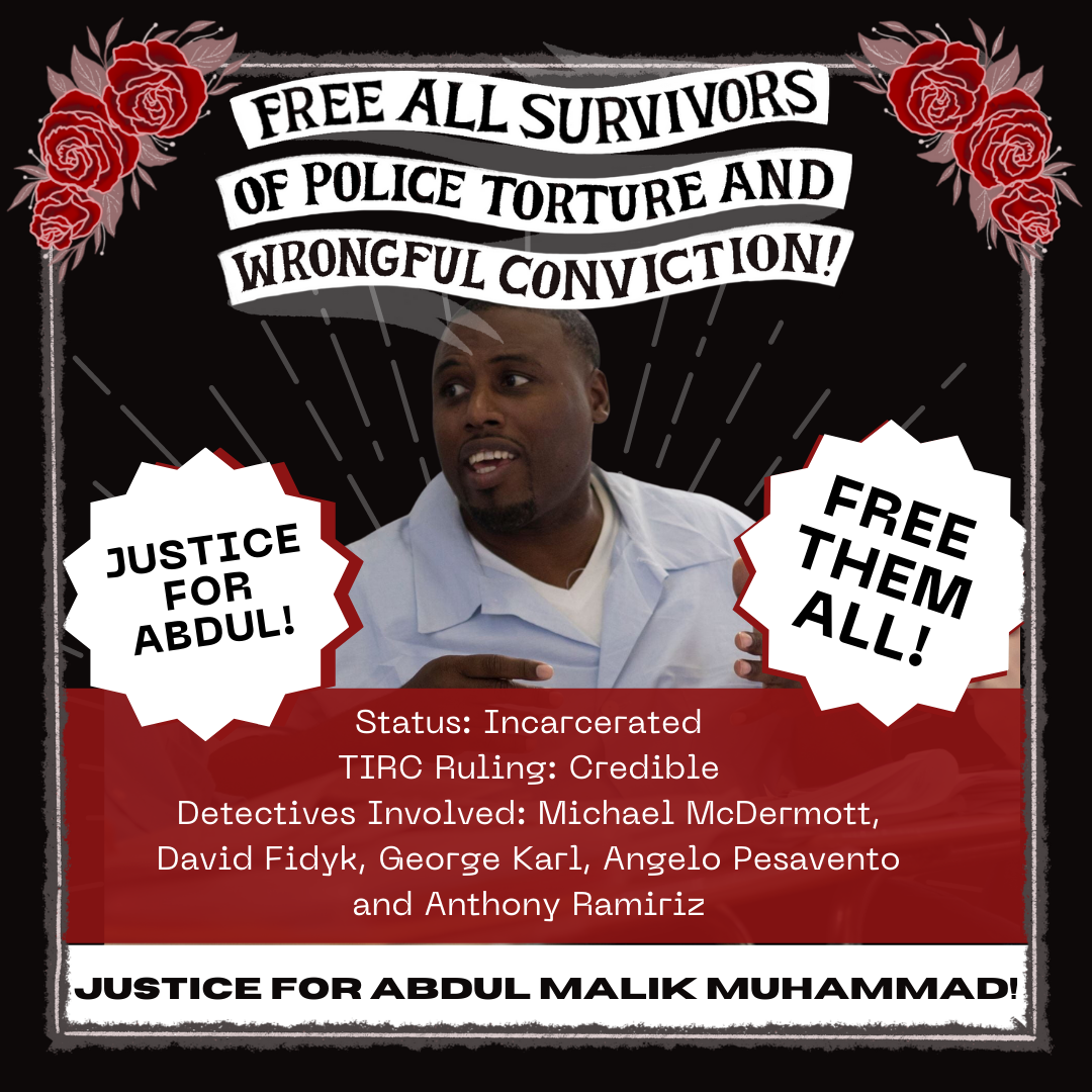 Abdul-Malik Muhammad — Chicago Alliance Against Racist and Political Repression