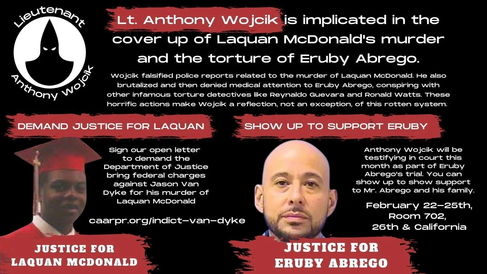 Lt. Anthony Wojcik — Chicago Alliance Against Racist and Political ...