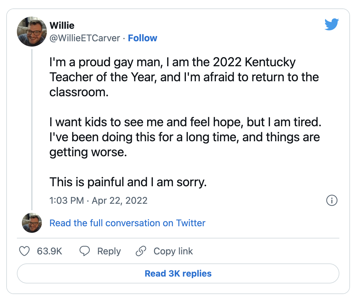 Culture Wars Claim an Educational Hero: The Tragic Departure of Teacher ...