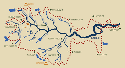 Calder Divide Trail bikepacking in Yorkshire on gravel trails and ...