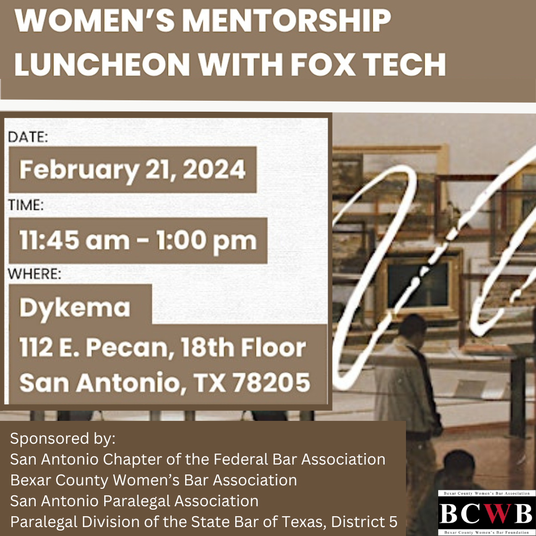 Women's Mentorship Luncheon w/ Fox Tech High School — Bexar County ...