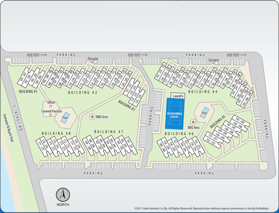 Property Map — Hale Kamaole Co-op Vacation Rentals