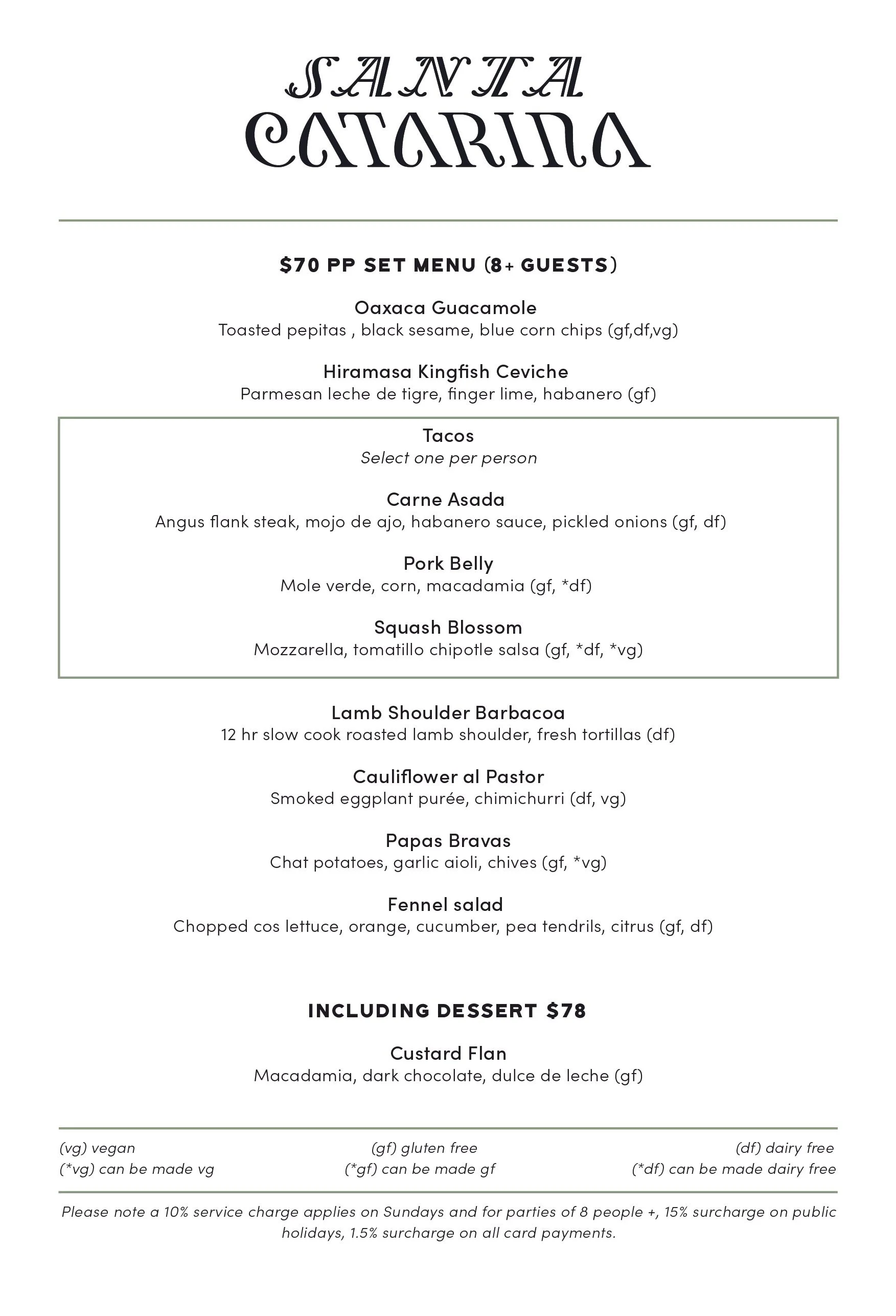 Menu — Santa Catarina
