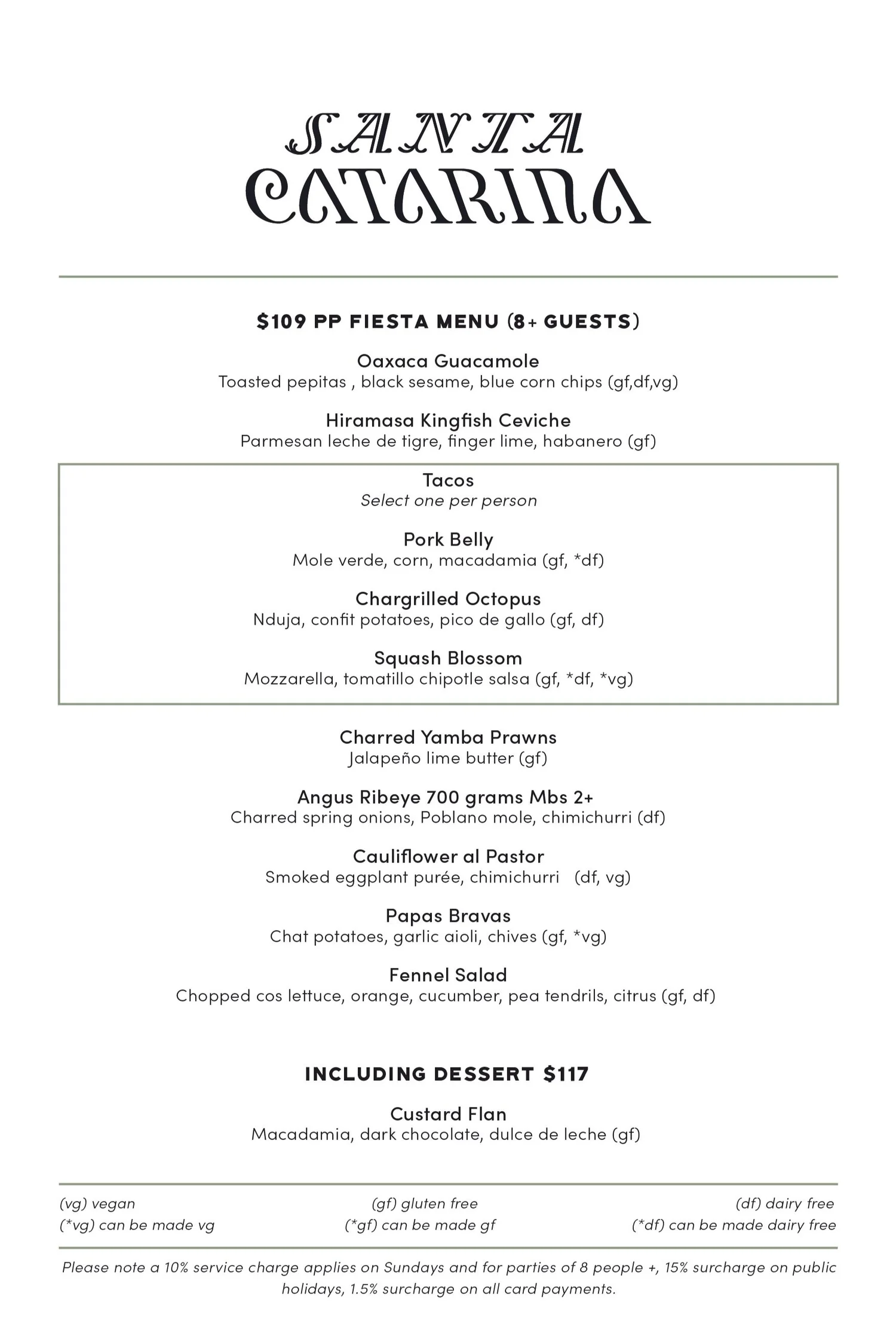 Menu — Santa Catarina