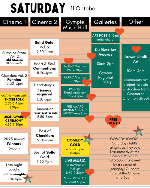 2025 Program — Heart of Gold International Short Film Festival