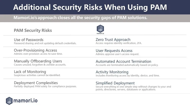 PAM for Cybersecurity: Strengths, Flaws, and a Better Approach — mamori.io