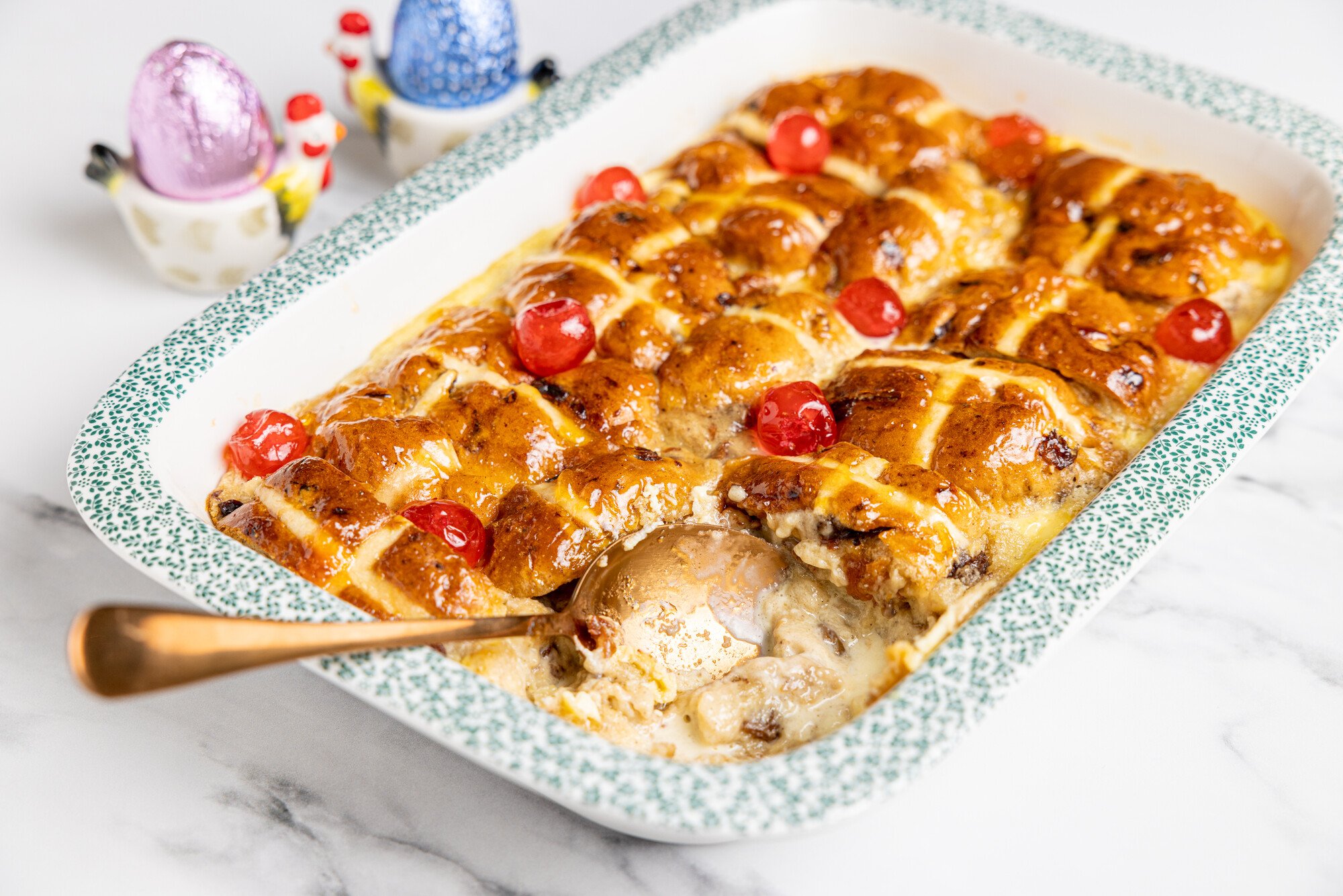 Hot Cross Bun Pudding — AGA Rayburn South Africa - Cast Iron Range Cookers