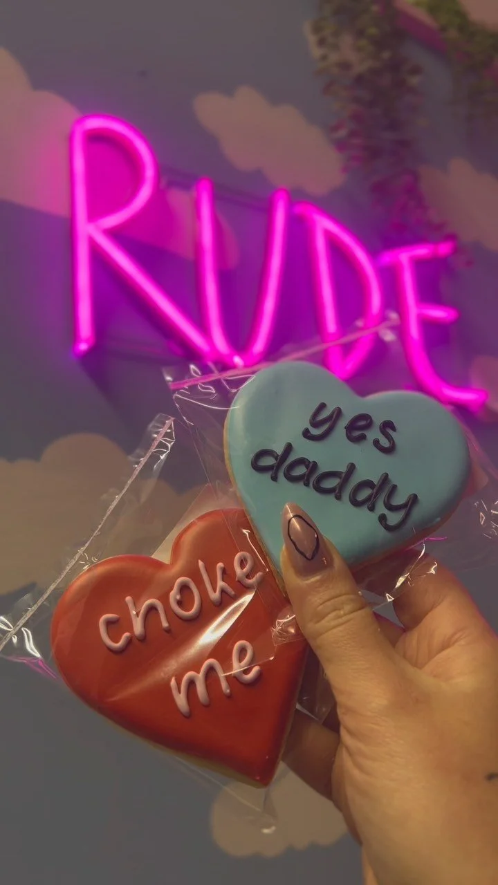 Rude Cookies: Retro Cakes and Custom Cookies made in Glasgow