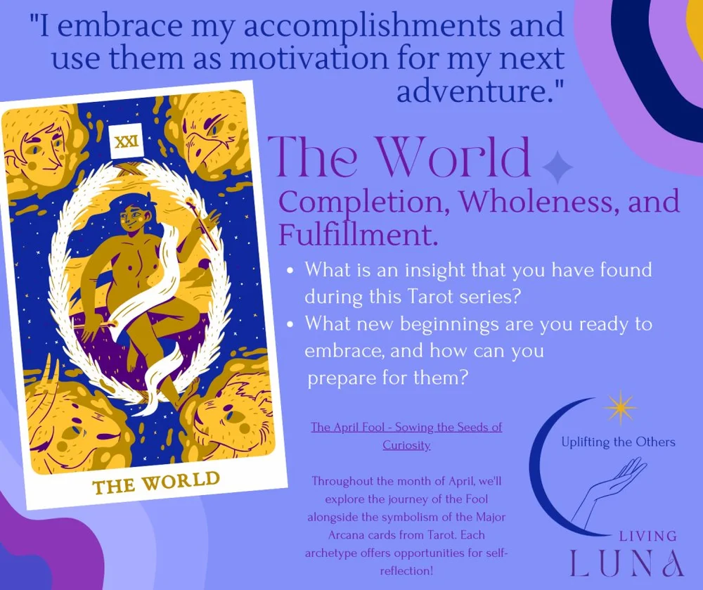 The World Tarot Card: Completion and New Beginnings — Safrianna.com