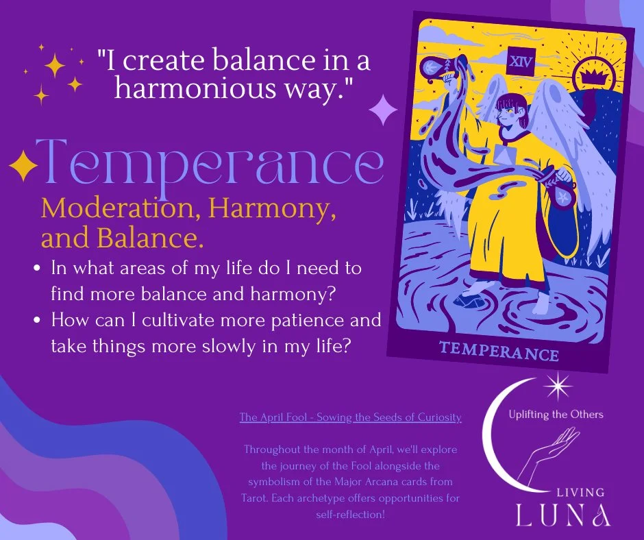 Temperance Tarot Card: Finding Balance, Moderation, and Harmony — Safrianna @ Living LUNAs