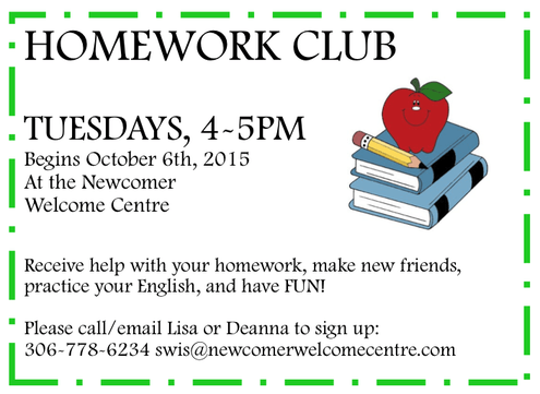 Our Homework Club is starting on October 6 | Southwest Newcomer Welcome ...