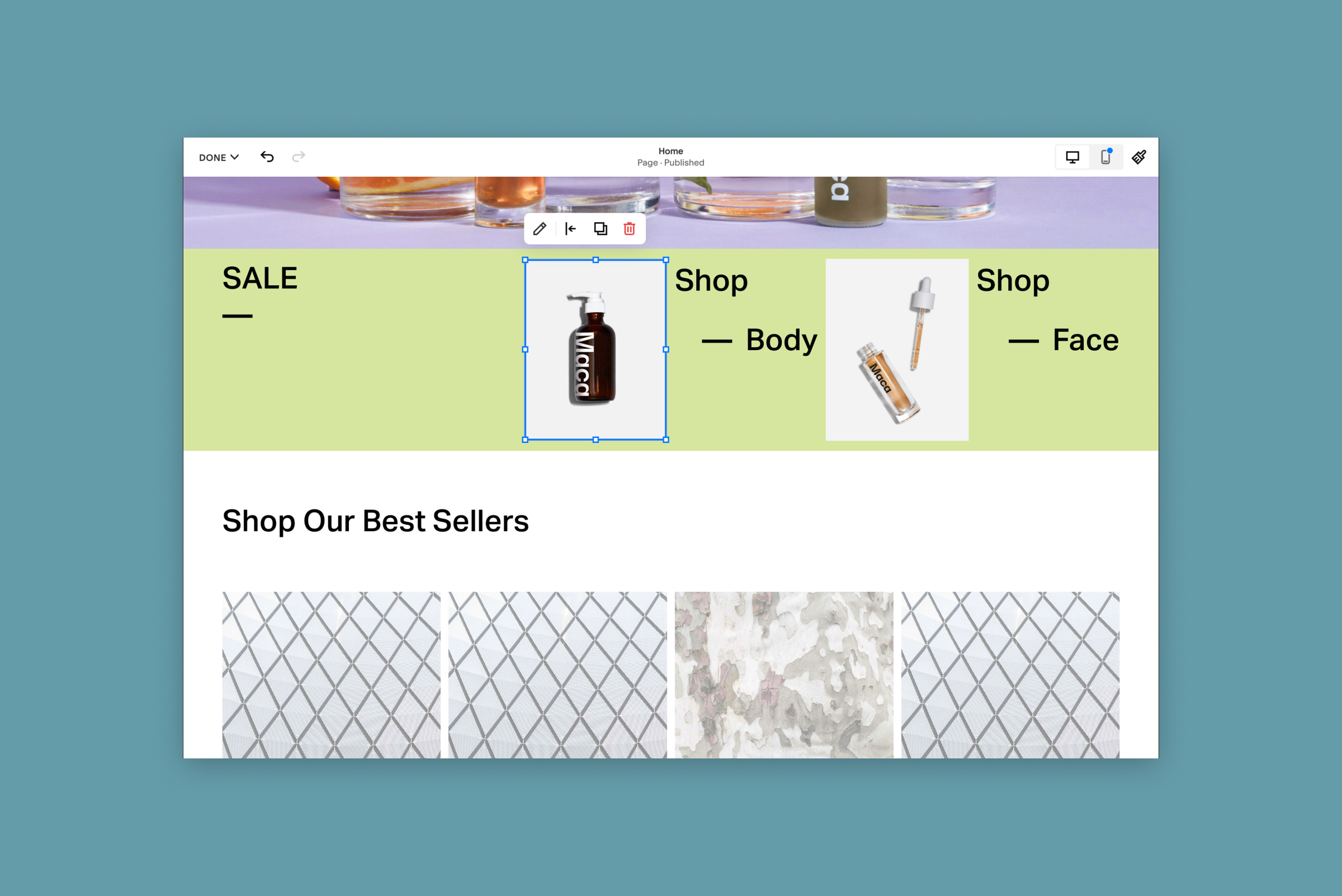 Using Our Product Blocks in Website Design — Squarespace Circle